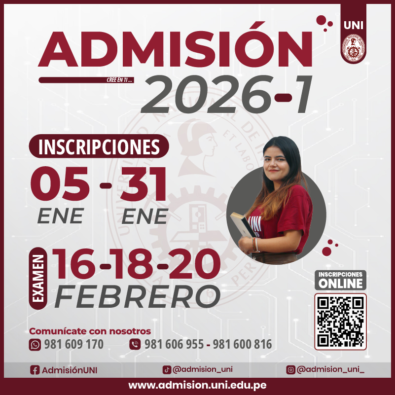 Admisión UNI || ¡Postula a la UNI!